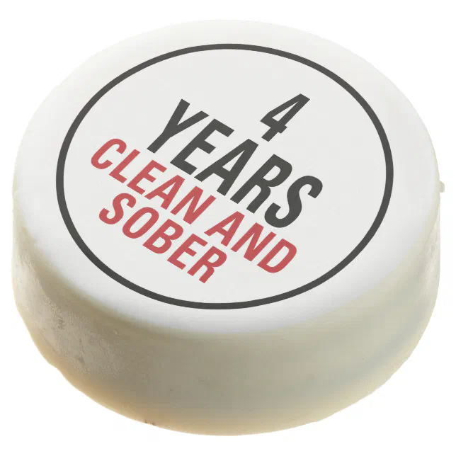 4 Years Clean and Sober Chocolate Covered Oreo | Zazzle