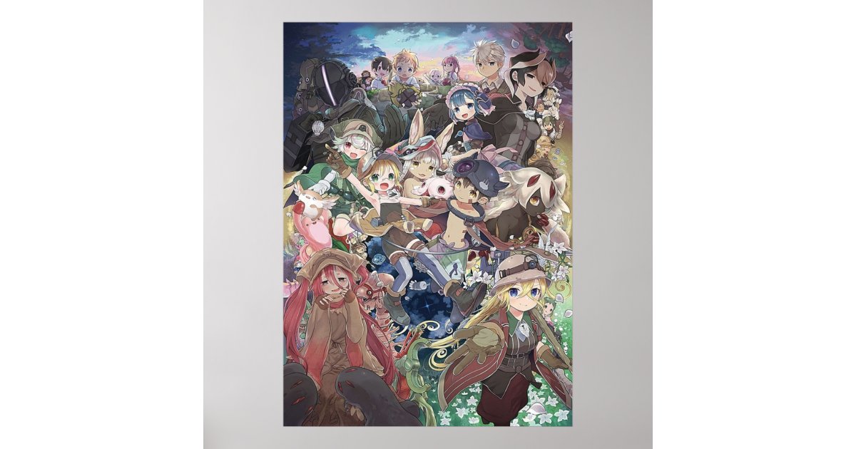 4K Riko Reg and characters in Made in Abyss Poster | Zazzle