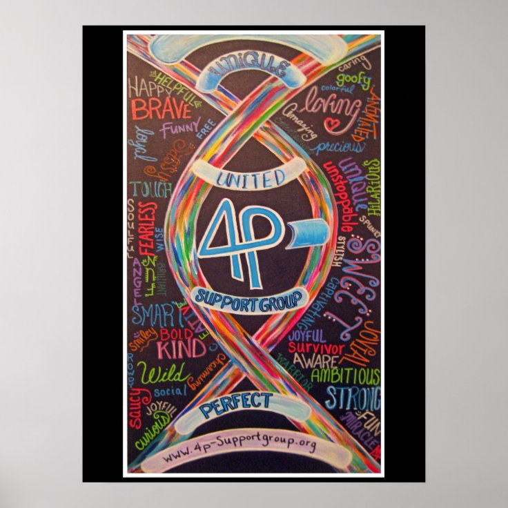 4p- Word Collage Poster | Zazzle