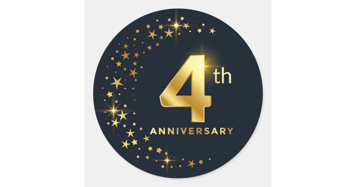 4th Anniversary Envelope Seal | Zazzle