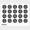 4th Birthday Checkered Number 4 Car Racing Flag Classic Round Sticker ...