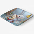 4th Birthday Duck Dancing In a Rain Puddle Paper Plates | Zazzle