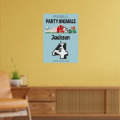 4th Birthday Welcome Party Animals Farm Poster | Zazzle