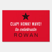 4th grade graduation black and red yard sign | Zazzle