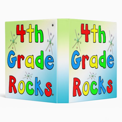4th Grade Rocks Avery Binder | Zazzle