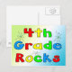 4th Grade Rocks Postcard | Zazzle