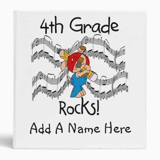 4th Grade Rocks Teacher Binder | Zazzle