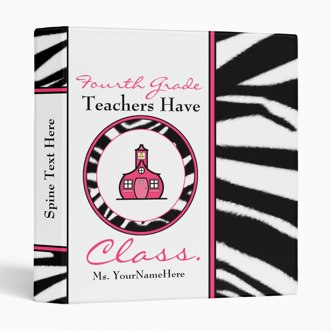 4th grade Teachers have class binder | Zazzle