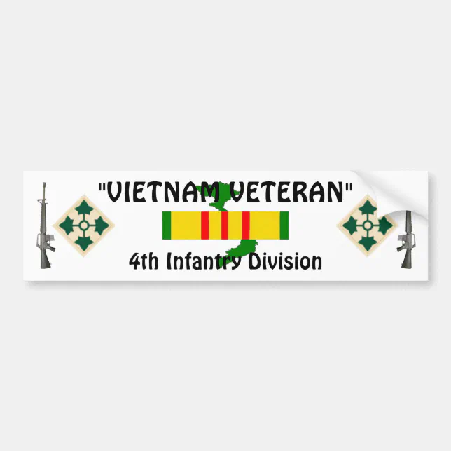 4th Inf Division bumper sticker | Zazzle