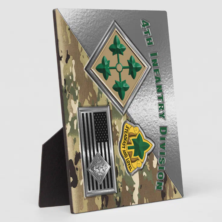 4th Infantry Division “4ID Ivy Division” Plaque | Zazzle
