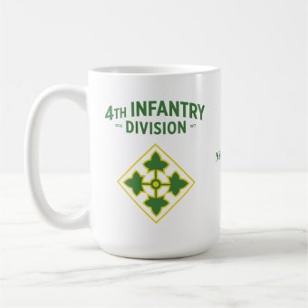 4th Infantry Division Badge Customizable Coffee Mug | Zazzle