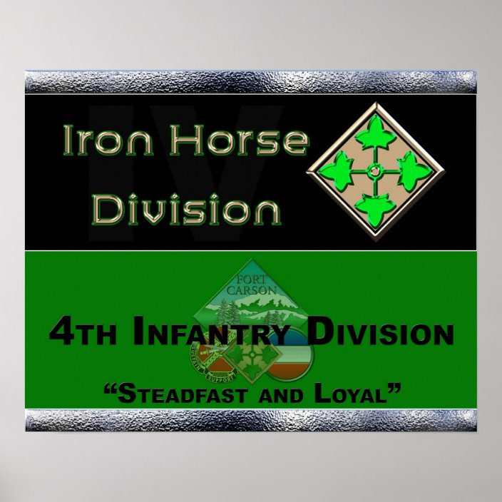 4th Infantry Division Poster | Zazzle.com