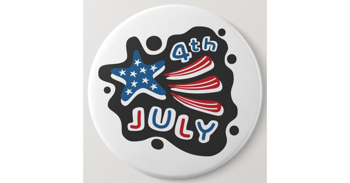 4th of July Button | Zazzle