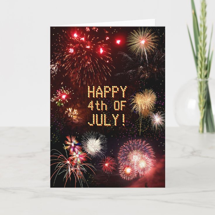 4th of July Fireworks Card | Zazzle