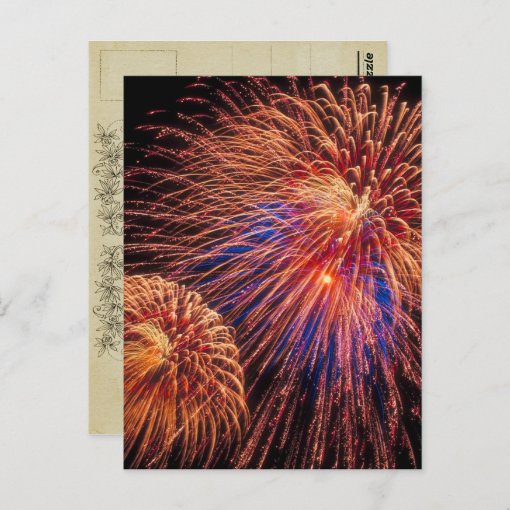 4th of July Fireworks Postcard | Zazzle