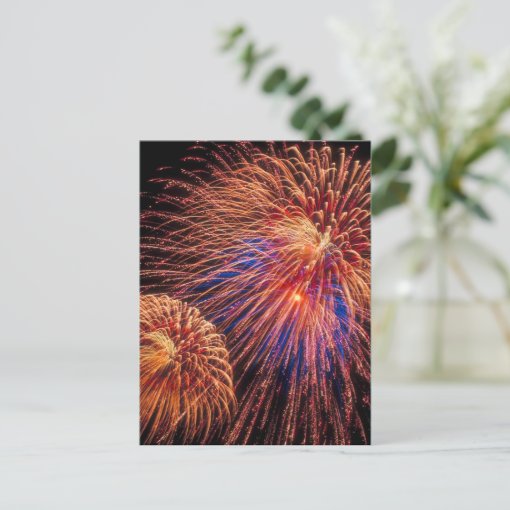 4th of July Fireworks Postcard | Zazzle