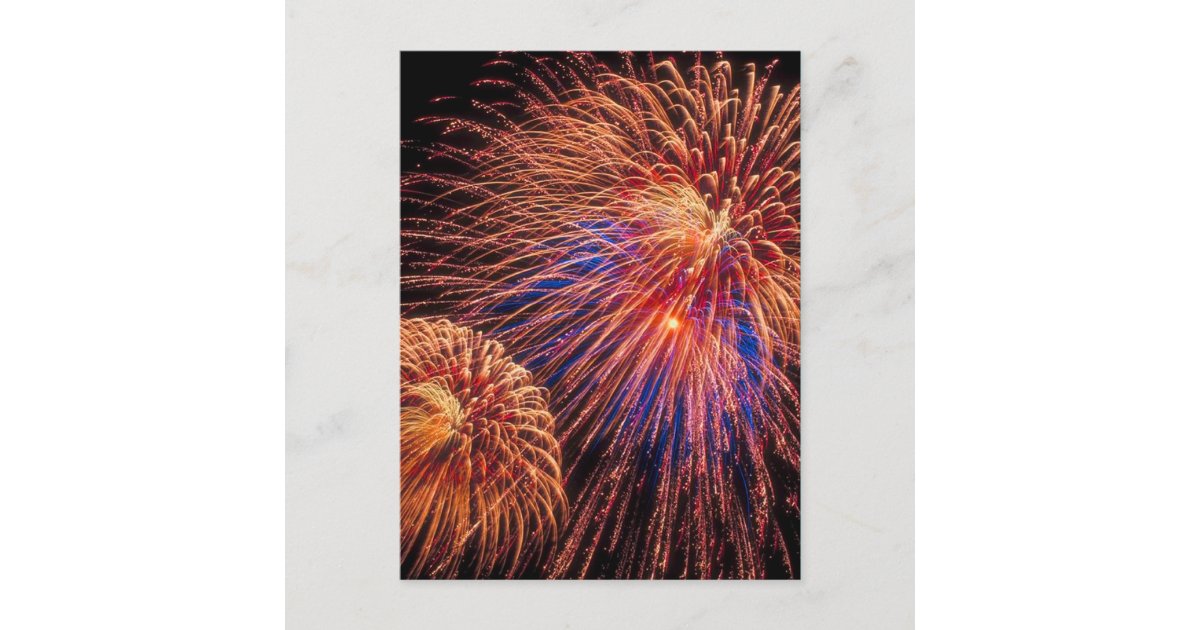 4th of July Fireworks Postcard | Zazzle