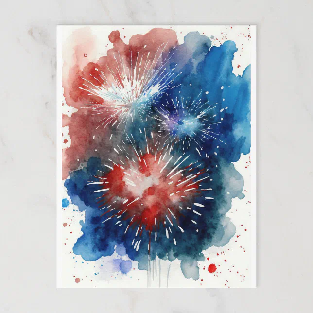4th of July Fireworks Postcard | Zazzle