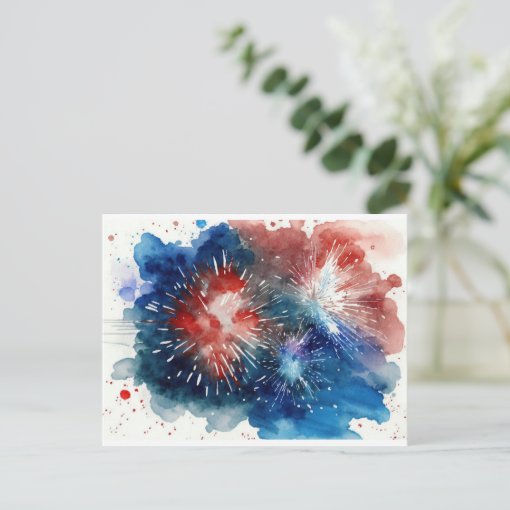 4th of July Fireworks Postcard | Zazzle
