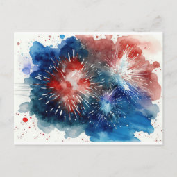 4th of July Fireworks Postcard | Zazzle