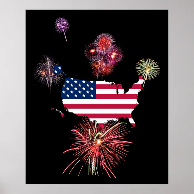 4th of July Fireworks Poster | Zazzle