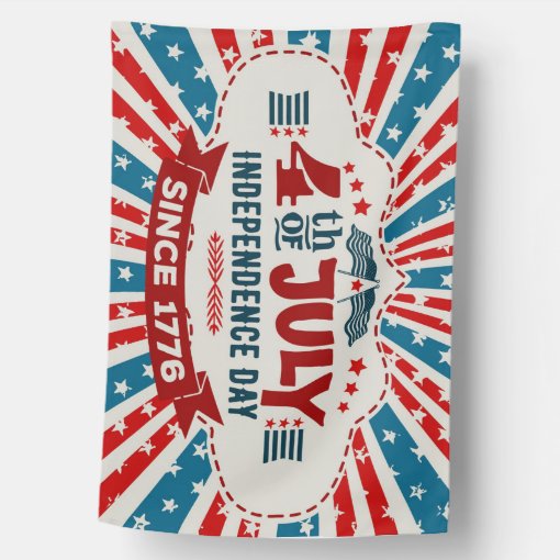 4th of July House Flag | Zazzle