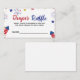 4th of July Independence Baby Shower Diaper Raffle Enclosure Card | Zazzle