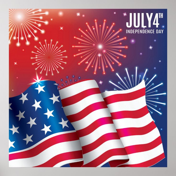 4th of July Independence Day Poster | Zazzle