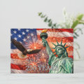 4th of July Liberty Eagle Fireworks USA 250th Invitation | Zazzle