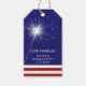 4th of July Love Sparkles Red White & Blue Gift Tags | Zazzle