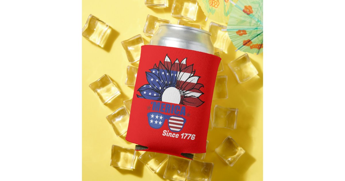 4th of july party favor id,ependence day party can cooler | Zazzle