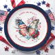 4th of July Patriotic Independence Day Name Paper Plates | Zazzle