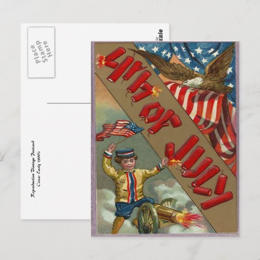 4th of July Postcard | Zazzle