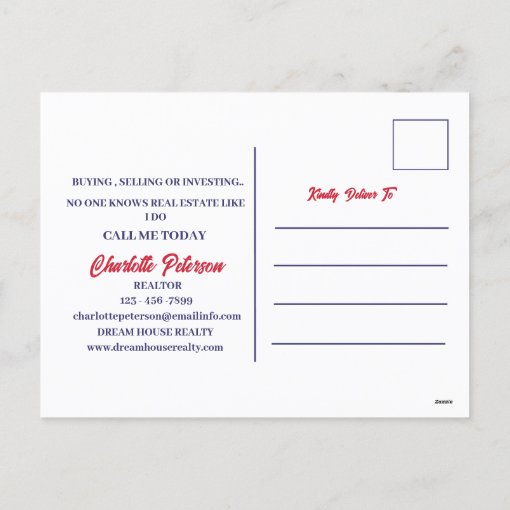 4th Of July Real Estate Marketing Prospecting Holiday Postcard | Zazzle