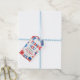 4th of July Red White Blue Summer Birthday Party Gift Tags | Zazzle
