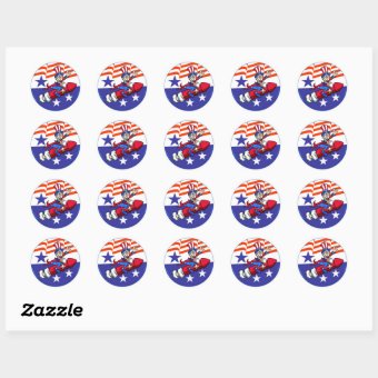 4th Of July Uncle Sam Sticker | Zazzle