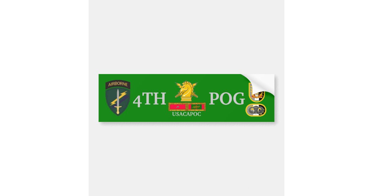 4TH PSYOPS GROUP BUMPER STICKER | Zazzle