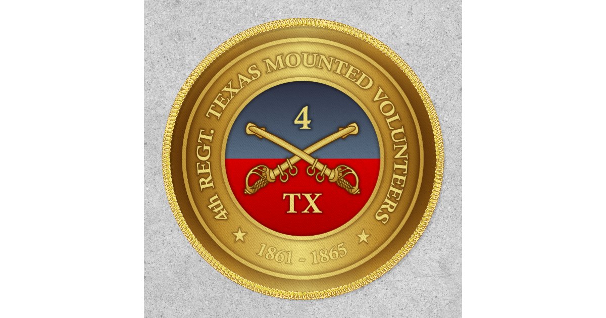 4th Texas Cavalry (rd) Patch | Zazzle