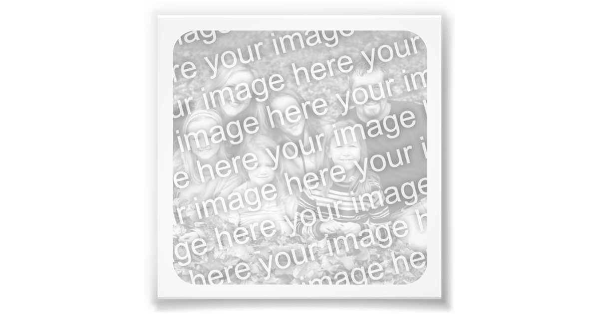 4x4 Square Retro Border for Photo | Zazzle