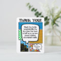 4x5 FLAT Thank You Card Comic Strip Book Pop Art | Zazzle