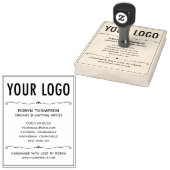 4x5 Personalized Handmade with Love Rubber Stamp | Zazzle