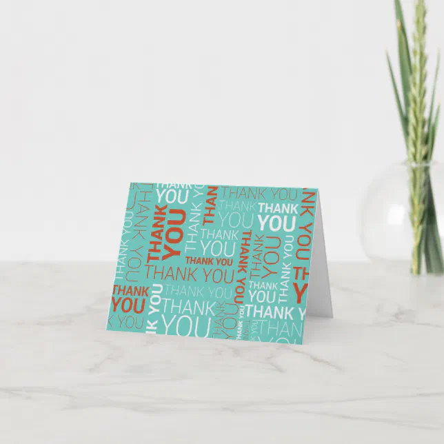 4x6" Thank You Note Card | Zazzle