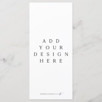 4x9" Menu or Program Custom Design Printing | Zazzle