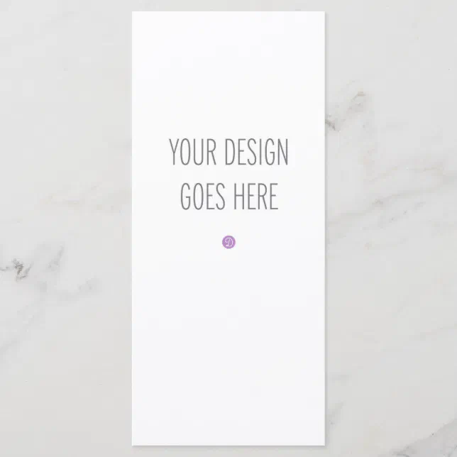 4x9 Menu/Program Printing Template | Zazzle