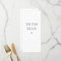 4x9 Menu/Program Printing Template | Zazzle