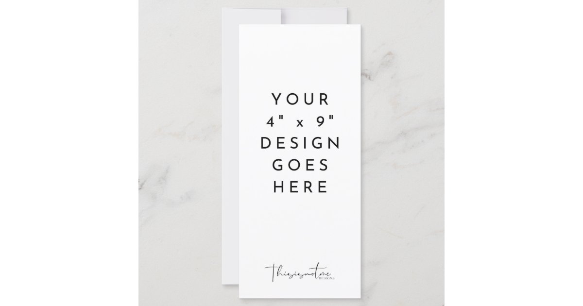 4x9" Program Menu Template | Zazzle