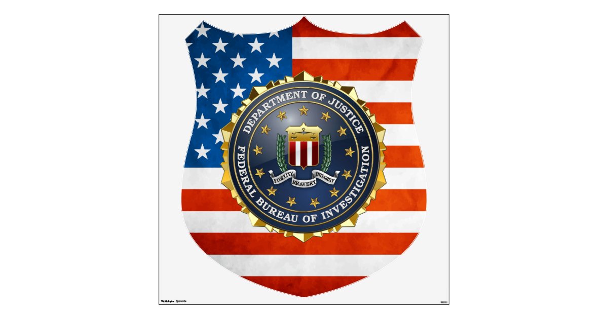 [500] FBI Special Edition Wall Sticker | Zazzle