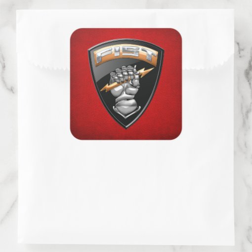 [500] Forward Observer (FIST) [Emblem] Square Sticker | Zazzle
