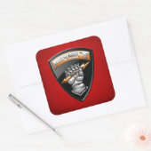 [500] Forward Observer (FIST) [Emblem] Square Sticker | Zazzle