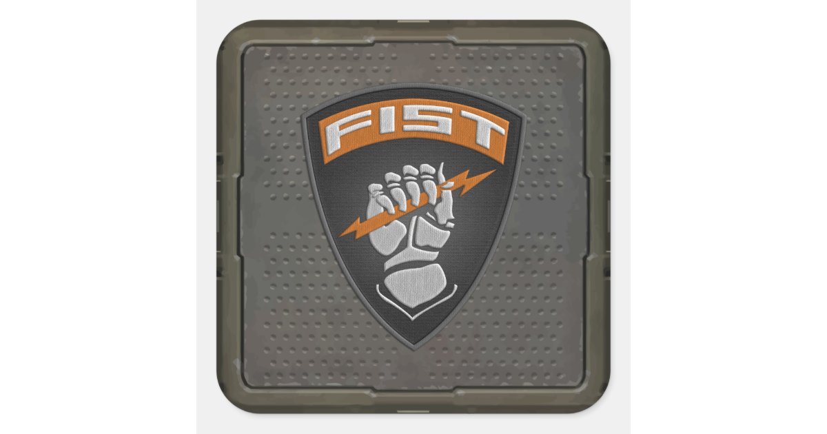[500] Forward Observer (FIST) [Patch] Square Sticker | Zazzle